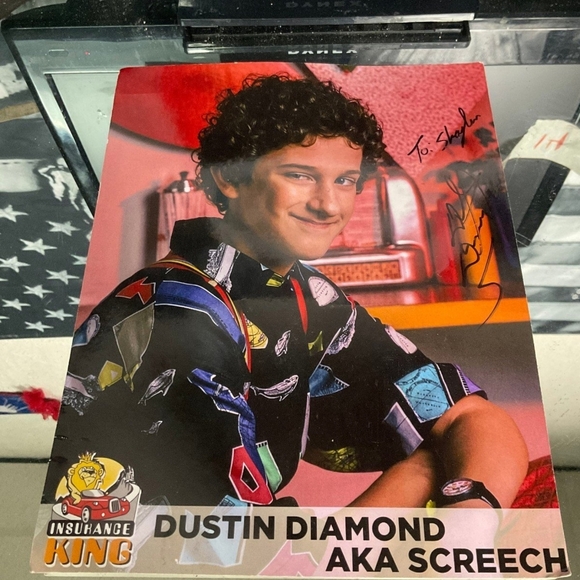 Wall Decor | Dustin Diamond Signed Photo Actor Screech Saved By The ...